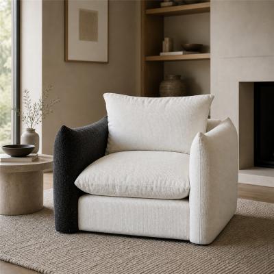 China Contemporary Two-Tone 1-Seater Metal-Base Swivel Chair TR-H003 for sale
