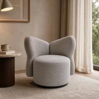 China Sculptural Modern 1-Seater Upholstered Swivel Chair TR-H004 for sale