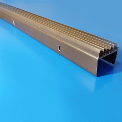 China 36 In. X 1-3/4 In. Brown Vinyl Slide On Door Bottom For Metal Doors Wood Doors for sale