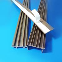 China Brown Vinyl Slide On Door Bottom For Metal Doors Wood Doors Customized for sale