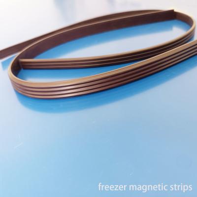 China Brown Customized Soft Magnetic Strip For Refrigerator Freezers Disinfector for sale