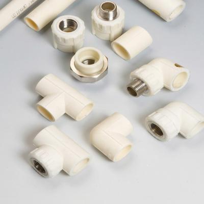 China Hot And Cold Water Pipe PPR Water Pipe Fittings Heat Resistance for sale