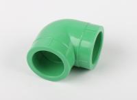 China 90 ° Right Angle Equal Diameter Elbow PPR Pipe Fittings Engineering for sale