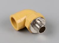 China PlPPR Male Elbow 90 Degrees Right Angle Engineering Fittings for sale