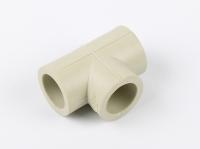China Industrial Plastic PPR Equal Tee Engineering Pipe Fittings for sale