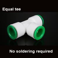China PPR Quick Joint Fittings No Heat Melt Direct Elbow Three Way Valve for sale