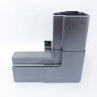 China Customized Plastic Parts PA Injection Molding Parts Black Color Corner Angle Connector for sale