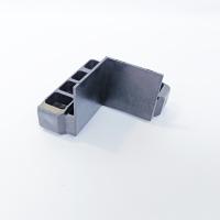 China Customized Plastic Corner Angle Protector Black PP ABS plastic injection molding parts for sale