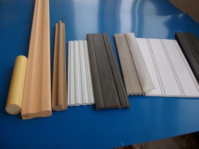 China Standard Rigid PVC Trim Profiles Extrusion For Skirting Board for sale