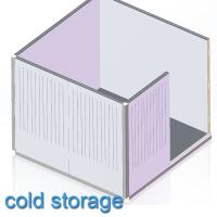 China Plastic Cold Room Profiles Polyurethane Foaming Filling Walk-in Cold Storage Profiles Column Structure And Corner for sale