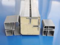 China Polyurethane Extruded Plastic Profiles Foaming Extrusion Molding Products For Cold Room for sale