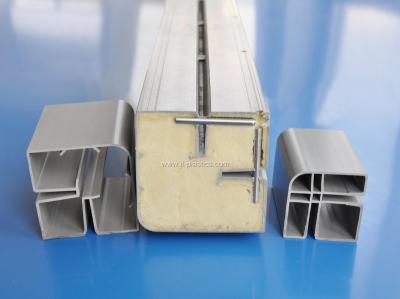China Customized Plastic Parts Cold Room Accessories Polyurethane Foaming Filling Plastic Extrusion Profiles for sale