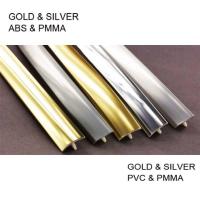 China Automotive Use PMMA And PVC Or ABS And PMMA PVC Extrusion Metallic Surface Decorative Profiles for sale