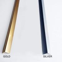 China Plastic co-extrusion Metallic surface decorative profiles PVC ABS and PMMA for sale