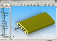 China Extruded Plastic Moulding Die injection moulding die maker Solidworks Platform Design for sale