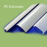 China Clear Extrusion Polycarbonate Profile for led Lamp Cover for sale
