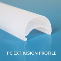 China Extruded F Polycarbonate Profiles Opaque Or Clear Custom For Lamp Cover for sale