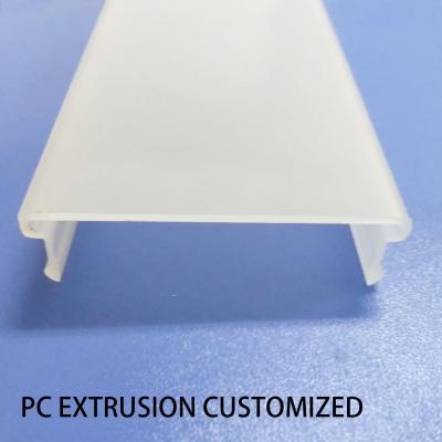 China Extruded F Polycarbonate Profiles Opaque Or Clear Custom For Lamp Cover for sale