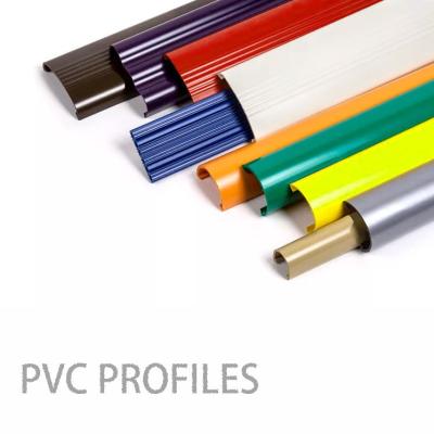 China PVC Transmission Cables Customized Plastic Profiles Rigid And Soft PVC Window Door Profiles for sale