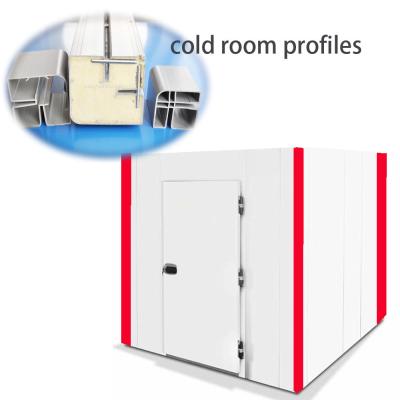 China ODM Extruded Plastic Trim PU Filling PVC Profile For Cold Room Frame for sale