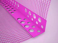 China W Or M Type Angle PVC Corner Bead With Mesh Bealock Decoration for sale
