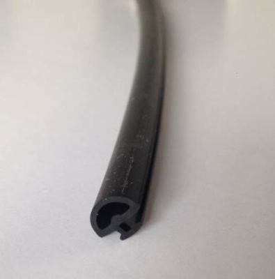 China Black D Shape EPDM Glazing Buffer Anti Water UV Aging Resistance for sale