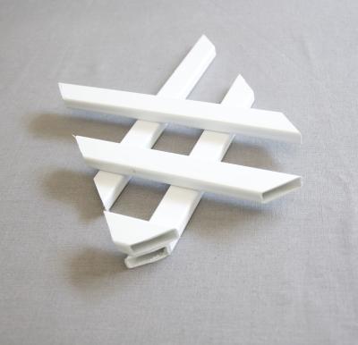 China Easy Assembly Plastic PVC Fencing Plastic Extrusion Profiles Customized PVC Material Aging Resistant Strong for sale