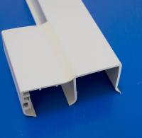 China Plastic Parts Embossed C U Channel Extrusion Customized Multi Color For Interior Decoration for sale