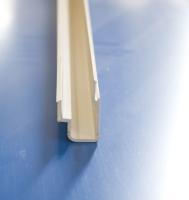 China PVC Glass Panel Protection Extruded Plastic U Channel Slot U-Type Strip for sale