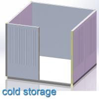 China Cold Chain Essential Modular  Cold Room Accessories PVC Structural Parts PU Foaming Filled Assembly Fast for sale