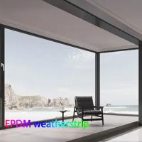 China Extruded Silicone EPDM Rubber Profile U shape for Doors And Windows for sale