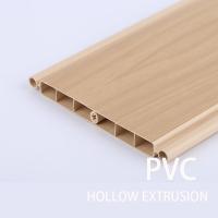 China Indoor WPC Profile Panel PVC Foaming Wall Decorative Sound Absorbing for sale