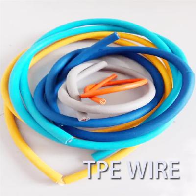 China Flame Retardant TPE Flexible Plastic Pipe Thermoplastic Insulated Wire Halogen Free for sale