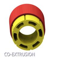 China Plastic And Metal Co Extrusion Profiles PE And Iron Sheets Join Together for sale