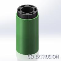 China Plastic And Metal ABS PVC Co Extrusion Profiles For Shower Door for sale