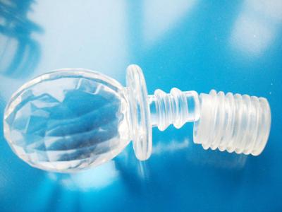 China Plexiglass Plastic Injection Parts Transparent Injection Moulding Bottle Caps for sale