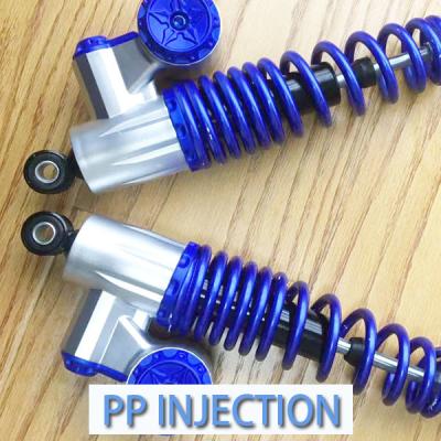 China PP Injection Moulded Polypropylene Plastic Prototype Parts for E Bike Shock Absorber for sale