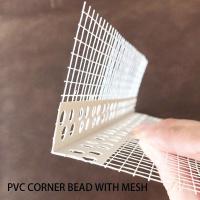 China Virgin PVC Arch Bead Plaster Angle Bead With Fiber Glass Mesh for sale