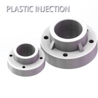 China Custom Plastic Injection Parts Gray PVC Pipe Fittings Flange Injection Molding for sale