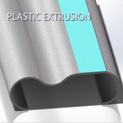 China Custom PVC Co Extrusion Profiles Handrail For Kindergarten Nursing for sale