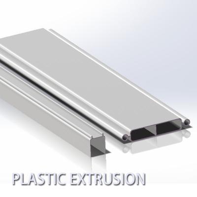 China Plastic Steel Rolling Shutter Profile Rigid PVC Extrusion For Mobile Toilet for sale