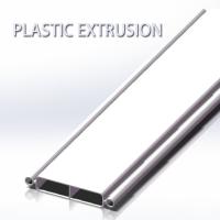 China Plastic Steel Rolling Shutter Profile Rigid PVC Extrusion For Mobile Toilet for sale