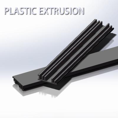 China PVC Extruded Plastic Parts Plastic Profile Extruders for Card Slot Wire for sale