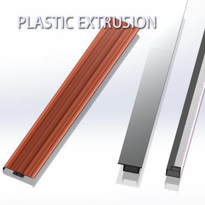 China Laminated Extruded Abs Products Upvc Window Extrusion Profiles for sale