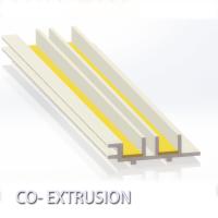 China PVC Plastic Waterproof Led Extrusion Profile Conductive For Strip Lighting for sale