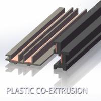 China Custom Plastic Copper Co Extrusion Profiles Led Surface Profile for sale