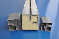 China Custom PVC Extrusion Profiles Modular For Cold Storage Parts for sale