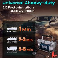 China AM40 Double 40 Cylinder Portable 12V Electric Inflator for Car RV Tyre from Universal for sale