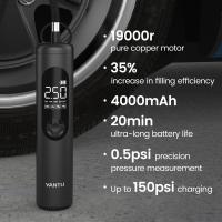 China 2000mAh*2 Battery YANTU A23 Portable Wireless Rechargeable Ball Air Pump Tire Inflator for sale