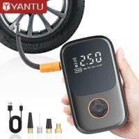 China Wireless Digital Air Pump Compressor Machine for Car Tires YANTU AM27 Mini Cordless for sale
